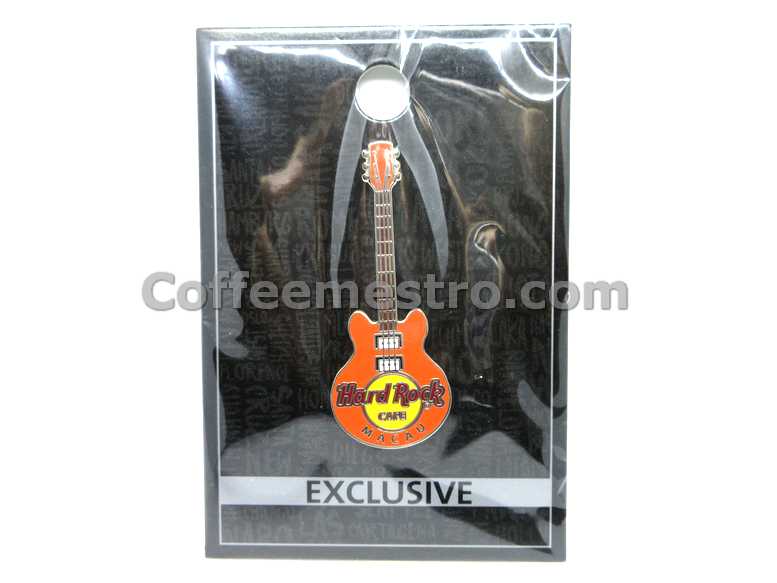 Hard Rock Cafe Macau Exclusive Core Guitar Pin Orange Color ...