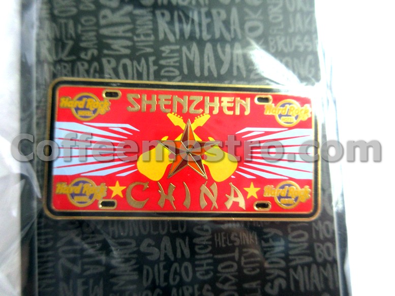 Hard Rock Cafe Shenzhen China License Plate Pin | Collectible Mug or ...
