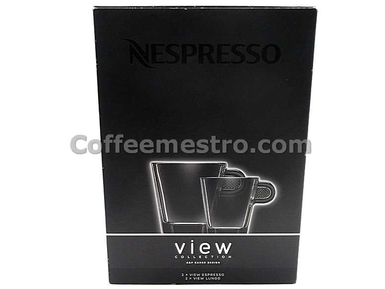 Nespresso View Collection 2 View Lungo Cups & 2 View Expresso Cups & 4 ...