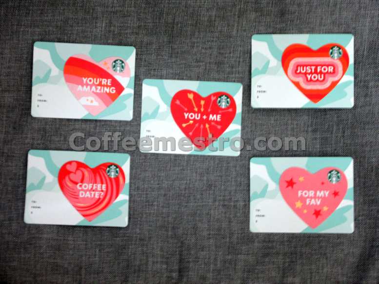 Starbucks Hong Kong Cards (Hearts) Set of 5 For Collector | Collectible ...